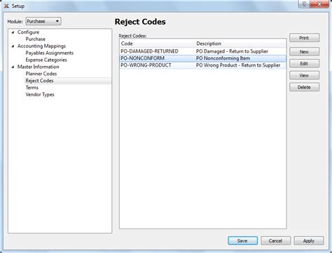 1133 Reject Codes