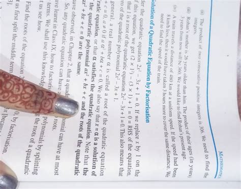 Mathematicii The Product Of Two Consecutive Positive Integers Is 306