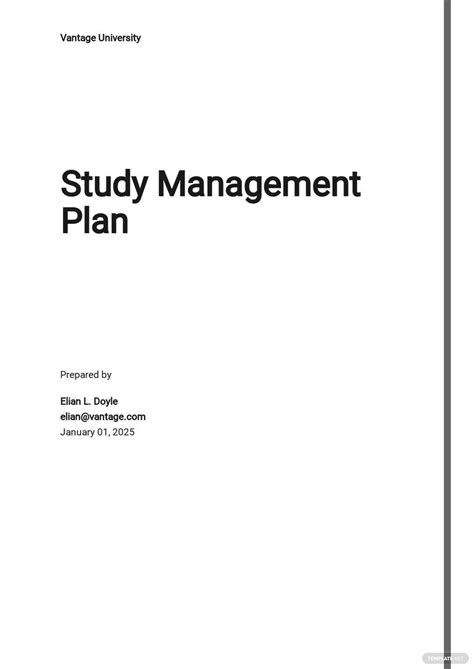 Study Guide Google Doc Template