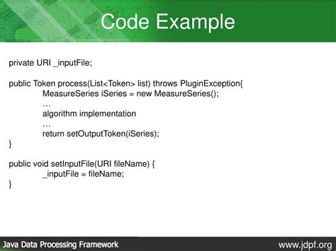 Ppt Introducing The Java Data Processing Framework Powerpoint