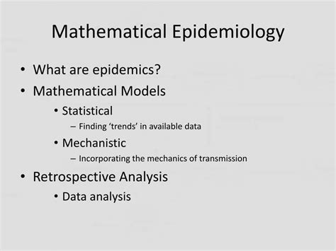 Ppt Of Viruses Mosquitoes And Zombies How Mathematical Models Can Help Control Epidemics