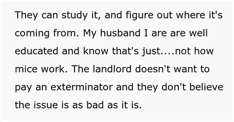 Maintenance Asks Tenant To Provide Proof Of Mouse Infestation By Bringing What They Catch To