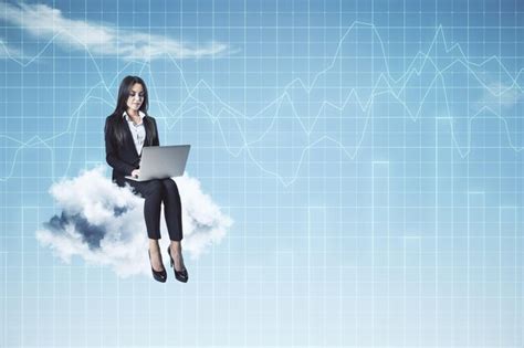 Premium Photo Cloud Computing And Finance Concept