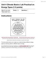 Unit Climate Basics Lab Practical On Energy Types Points GPH Intro To Physical