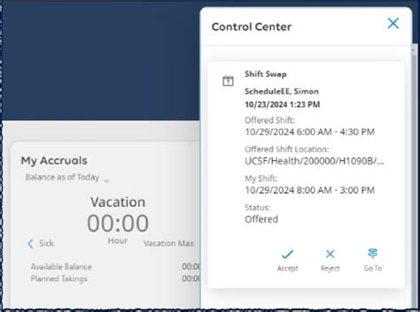 how to request shift swaps in mytime advanced scheduling controller s