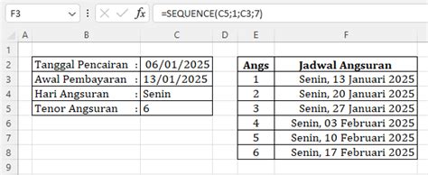 Cara Menampilkan Tanggal Pembayaran Mingguan Di Excel Sebagai Pengingat Depot Excel
