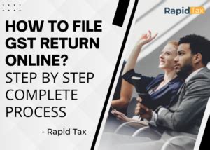 How To File GST Return Online Step By Step Complete Process By Rapid Tax