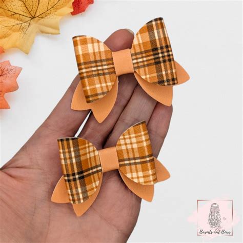 Autumn Tartan Cheer Cuties Barnets And Bows