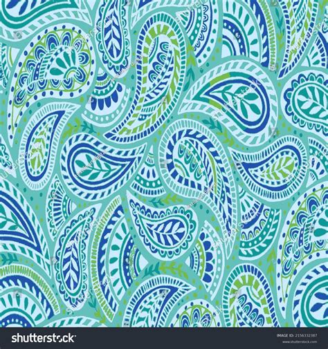 Ajrakh Pattern Block Print Pattern Batik 库存插图 Shutterstock