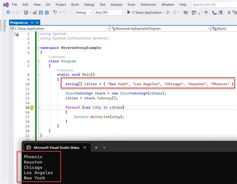 How To Reverse An Array In C 4 Methods AspDotnetHelp Com