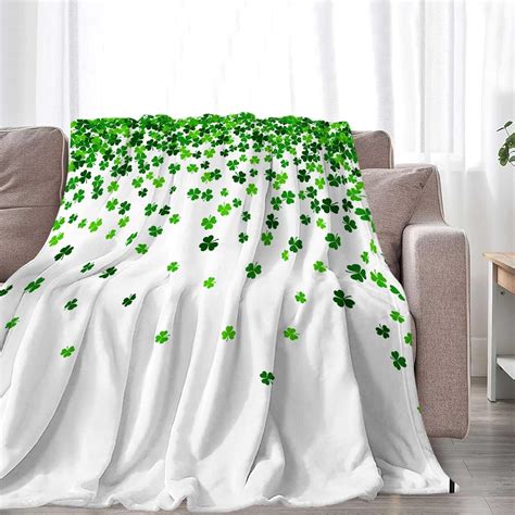 St Patricks Day Throw Blanket Soft Fleece Throw Blankets