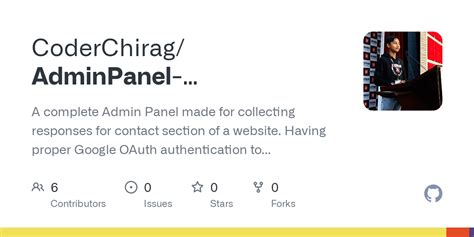 github coderchirag adminpanel endtermassesment a complete admin