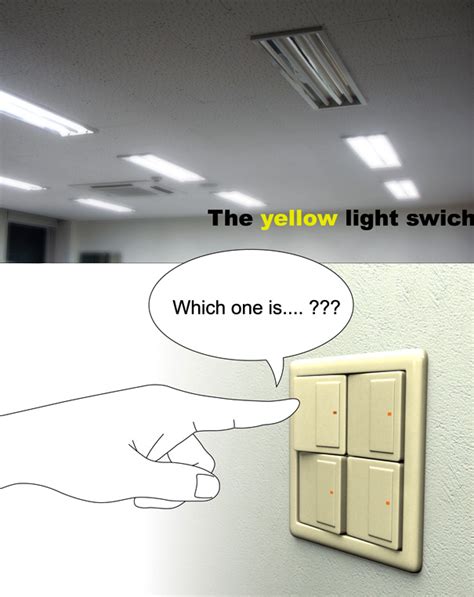 Yellow Light Switch Yanko Design