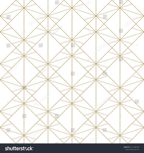 Golden Lines Pattern Vector Geometric Seamless Stock Vector Royalty Free 1411448138 Shutterstock
