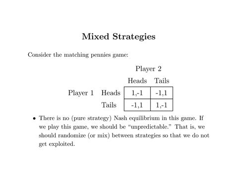 game theory strategies docsity