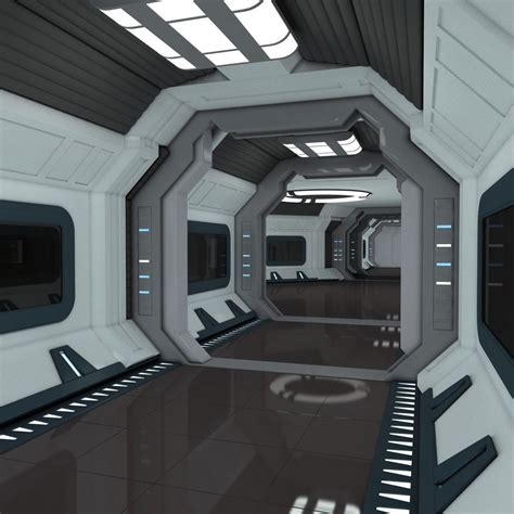 Modular Spaceship Interior 3d Model Spaceship Interior Spaceship