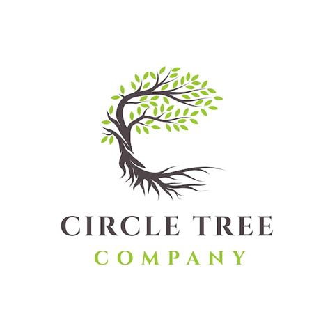 Premium Vector Tree And Roots Logo Design Vector Isolated Abstract Tree Logo Design