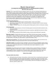 IPV Activity Instructions Docx Why Don T They Just Leave An Immersive Role Playing Activity