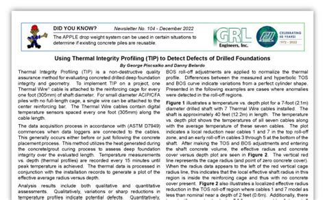 issue 104 using thermal integrity profiling tip to detect defects in