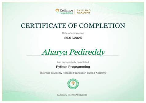 Python Learning Skilldevelopment Aharya Pedireddy