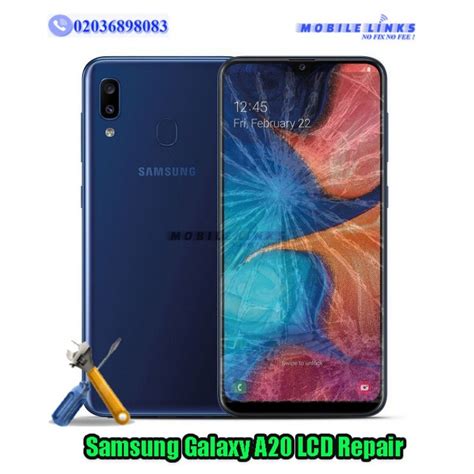 Samsung Galaxy A20 Sm A205f Broken Lcddisplay Replacement Repair In