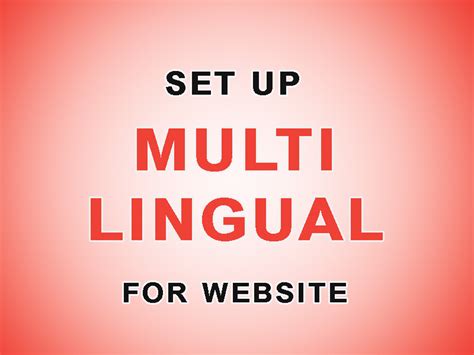 Set Up Multilingual For Website