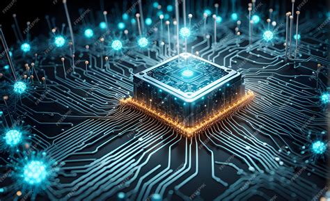 premium photo abstract technology background of a data computing system with connected