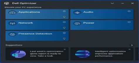 Presence Detection Tile Is Not Enabled In Dell Optimizer By Default