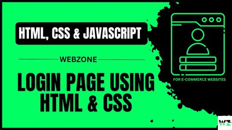How To Create Login Page Using Html Css And Javascript Step By Step