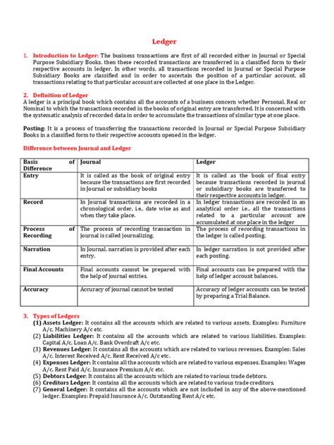 9 Ledger Notes Pdf