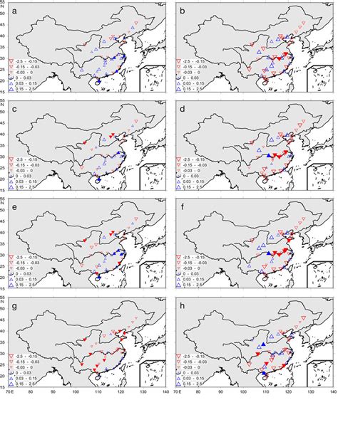 The Spatial Distribution Of Linear Trends Of Normalized Anomaly Series Download Scientific