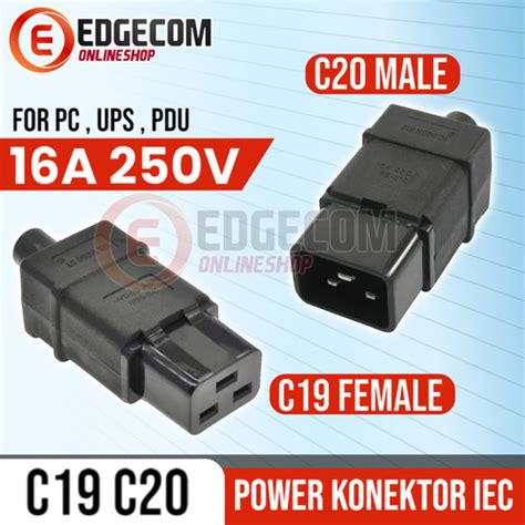 Jual Konektor Power Socket Iec C20 Male C19 Female 16a 250v C20 Male Jakarta Pusat Jual Konektor Power Socket Iec C20 Male C19 Female 16a 250v C20 Male Jakarta Pusat