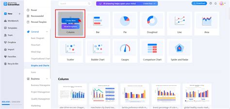 Make Column Charts With Free Templates