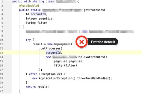 Formatting How To Format Apex Code More Flexible Than With Prettier