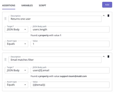 getting started with api tests mabl help