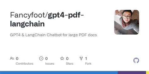 GitHub Fancyfoot Gpt Pdf Langchain GPT LangChain Chatbot For Large PDF Docs
