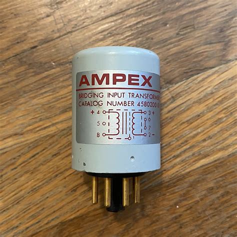 ampex bridging input transformer octal plug in tranny for reverb