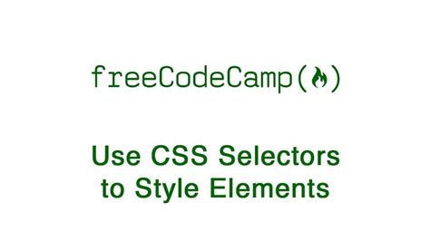 Basic CSS Use CSS Selectors To Style Elements FreeCodeCamp UsefulProgrammer Org