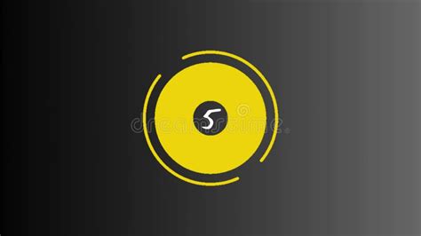 Top Ten Second Coundown Timer With Abstract Hyperspace Science Technology Sci Fi Concept