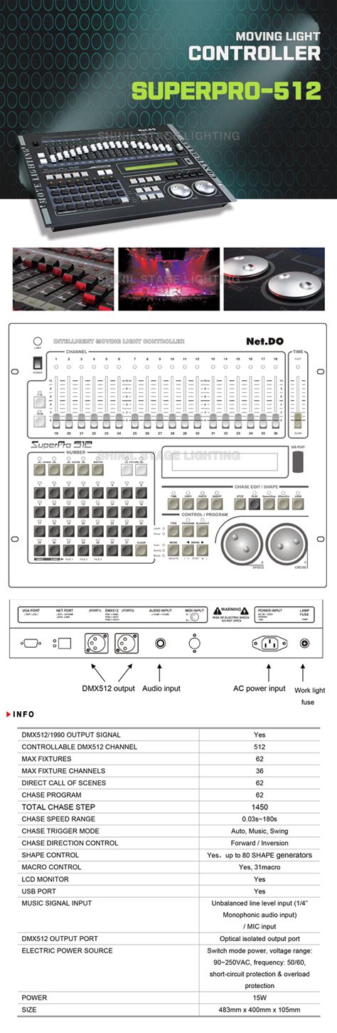 Superpro 512 콘솔디머 신일특수조명