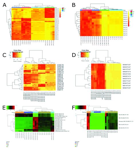 Heat Map Of Hierarchical Clustering A Xcms Onlinemetaboanalyst