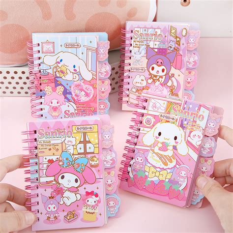 Sanrio Notebook Cute Small Notebook Pocket Notebook Spiral Notepad Girl