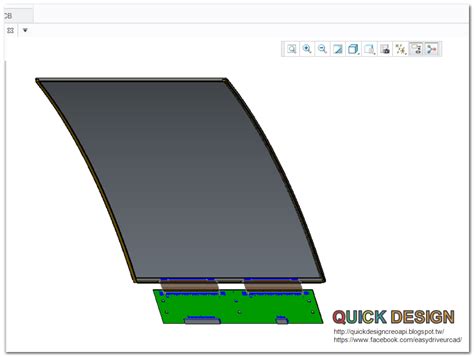 Quick Design Creo API Quick Design For LCD Module Tablet LCD Design
