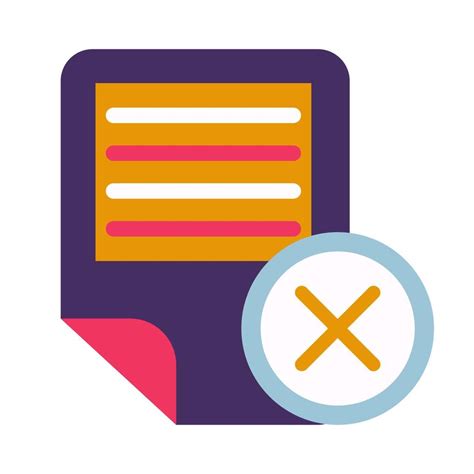 Electronic Text Document Delete Symbol Glyph Vector Illustration 10224244 Vector Art At Vecteezy