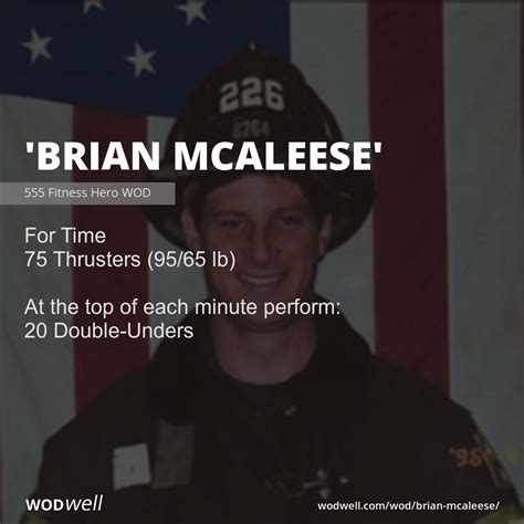Brian Mcaleese Workout 555 Fitness Hero Wod Wodwell