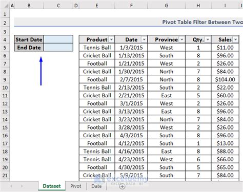Excel Vba Pivot Table To Filter Between Two Dates Exceldemy