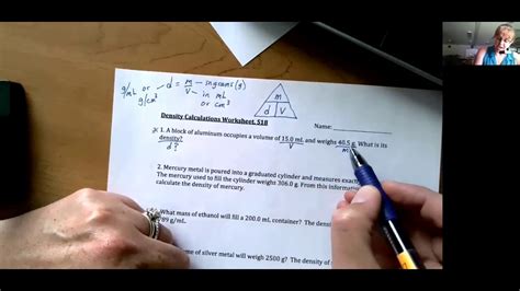 Density Calculations Worksheet Ace Chemistry The Easy Way