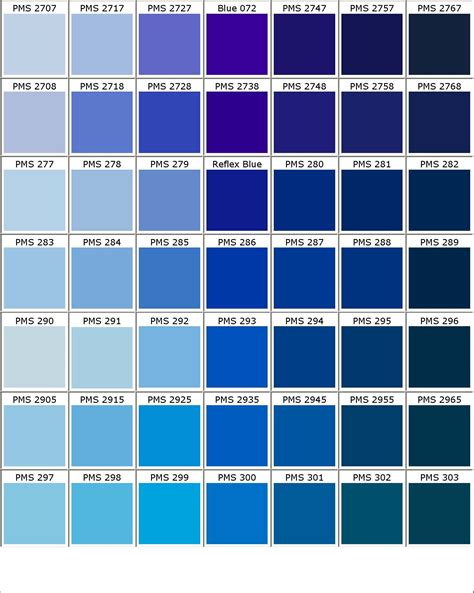 Pantone Color Chart Blue Green Pantone Color Chart Pms Color Chart
