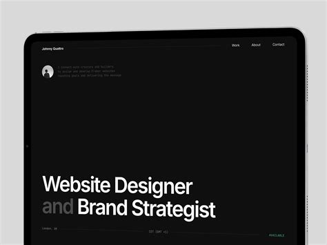 Quattro Free Personal Website Template By Easyfast — Framer Marketplace
