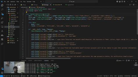 Django Basic Loginsignup Page Youtube